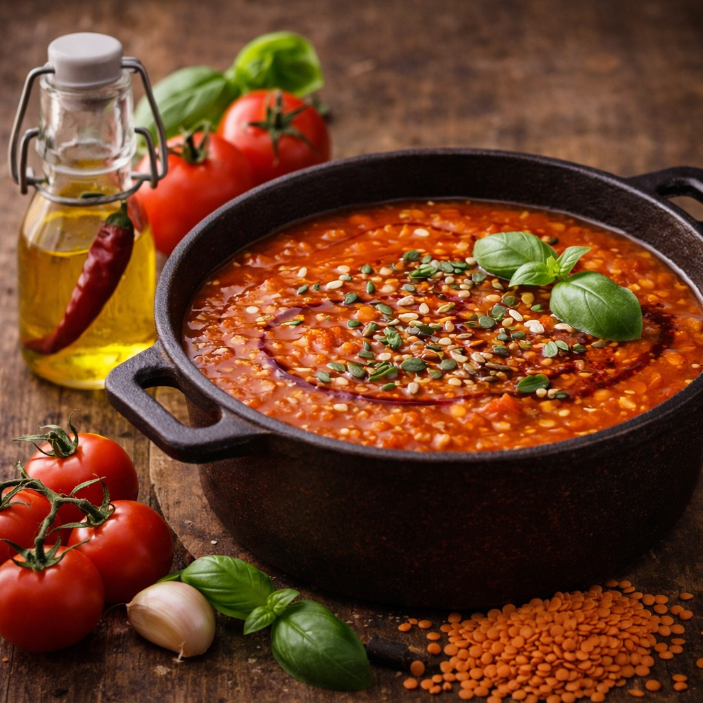 🍅 Rajčatová polévka s červenou čočkou | DIABOX.cz